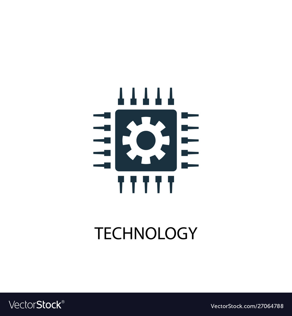Technology icon simple element Royalty Free Vector Image