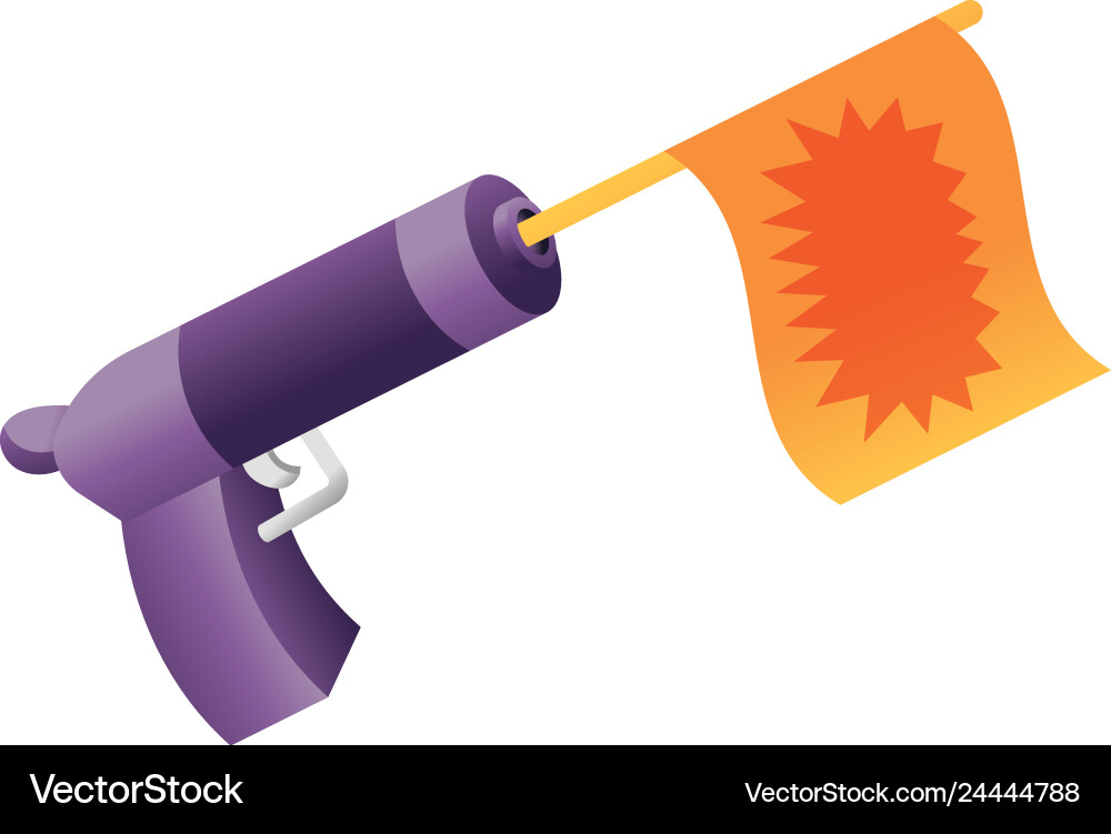 Toy gun cartoon Royalty Free Vector Image - VectorStock