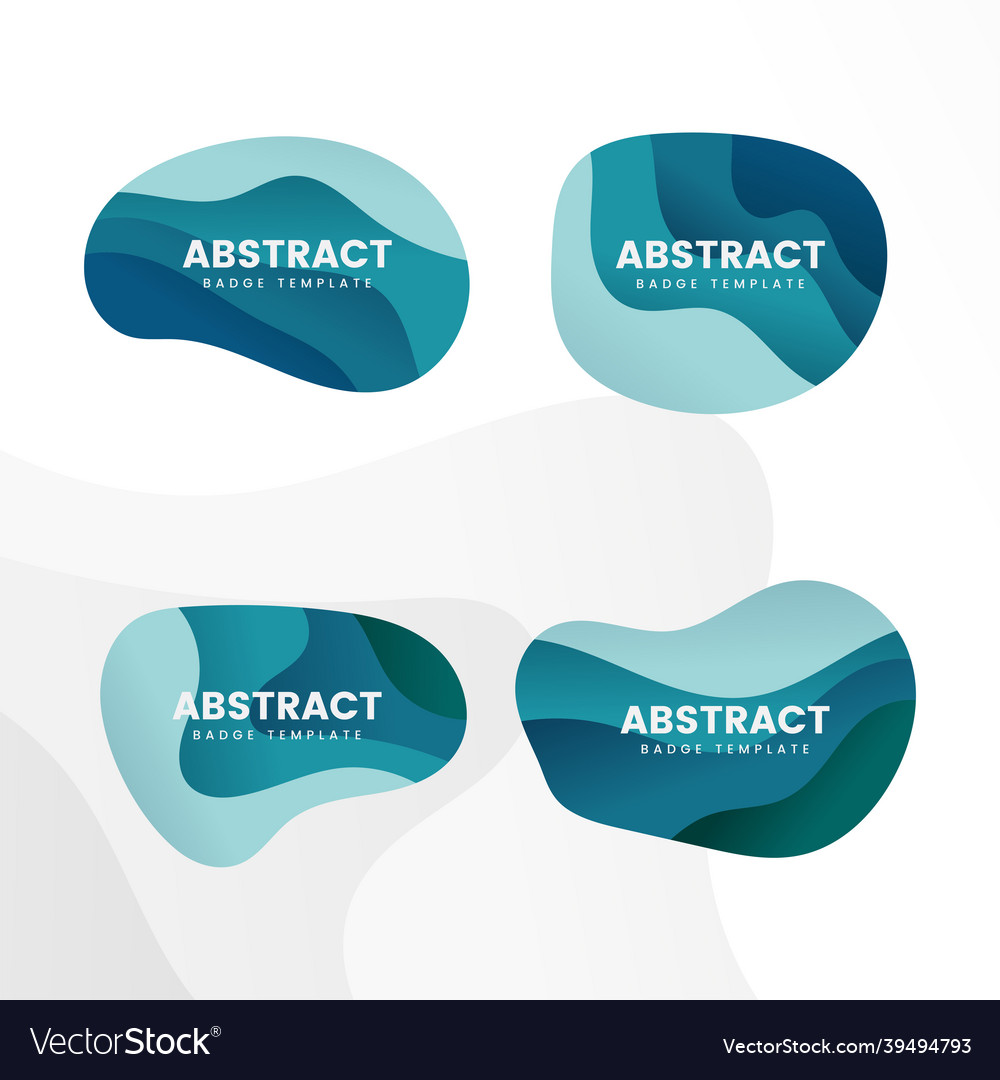 Abstract badge design set Royalty Free Vector Image Abstract badge design set Royalty Free Vector Image