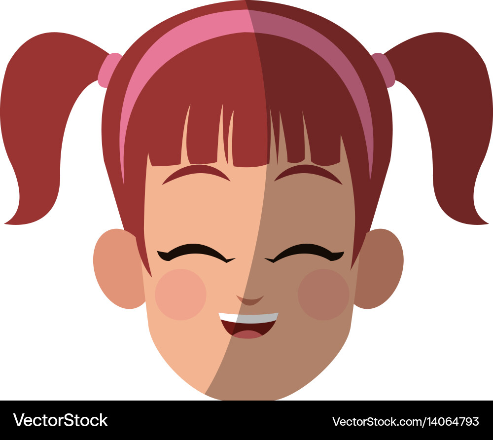 Happy girl icon Royalty Free Vector Image - VectorStock