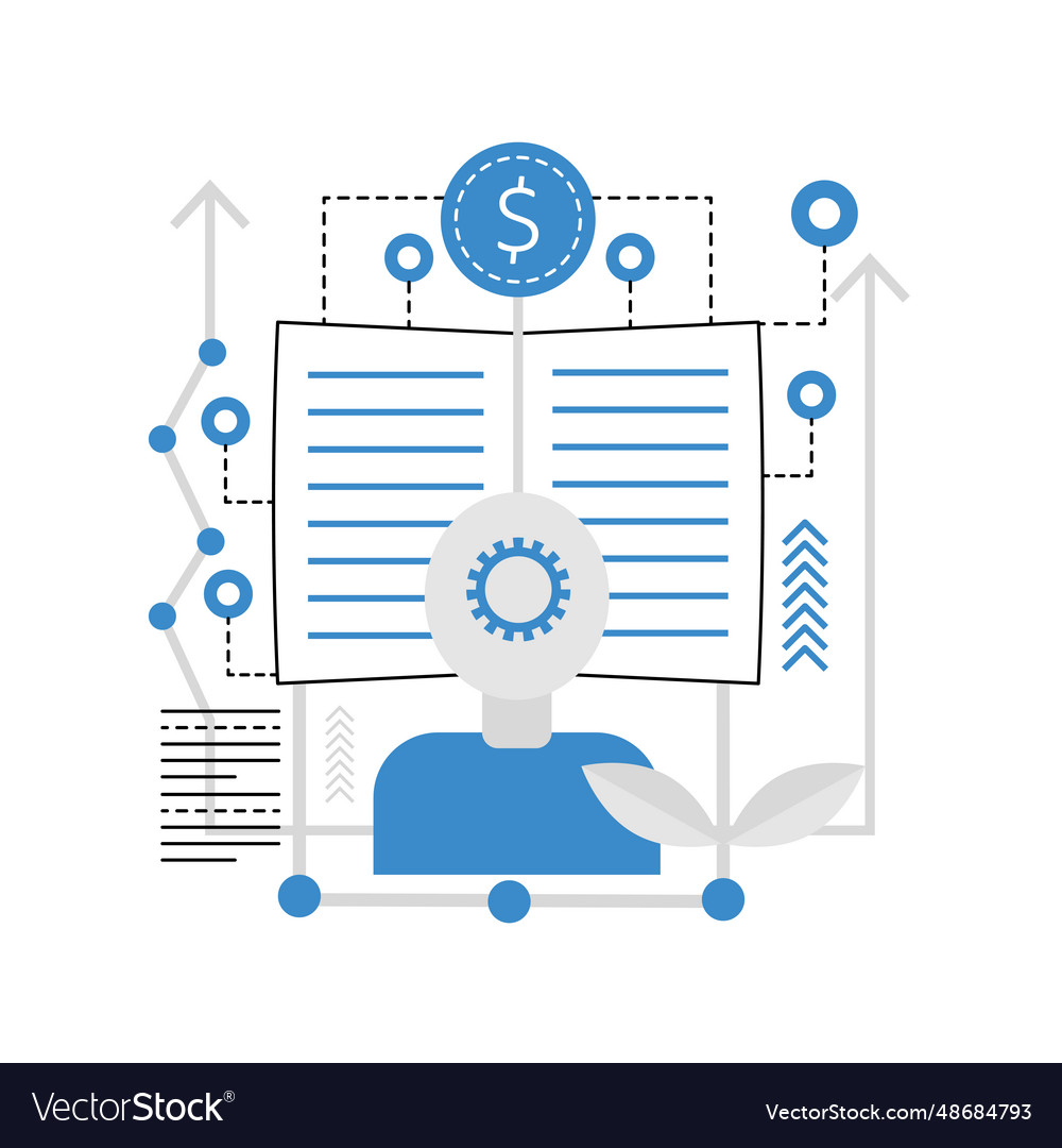 Knowledge development growth Royalty Free Vector Image