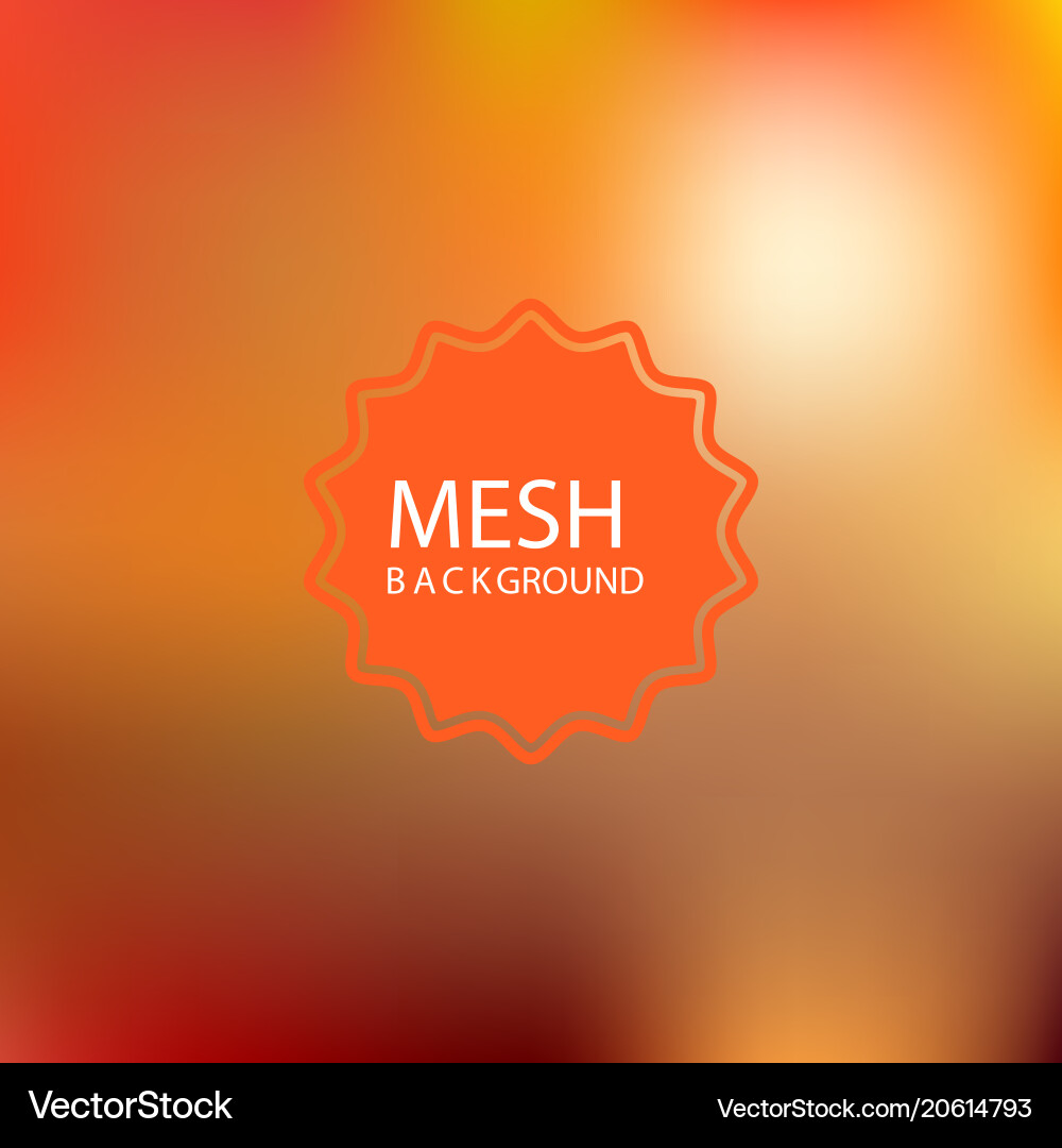 Mesh backgrounds in autumn color palette Vector Image
