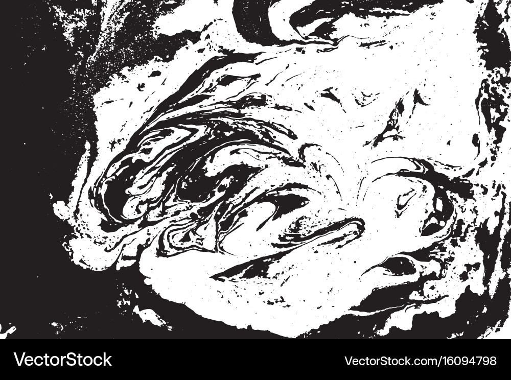 Black and white liquid texture watercolor hand Vector Image