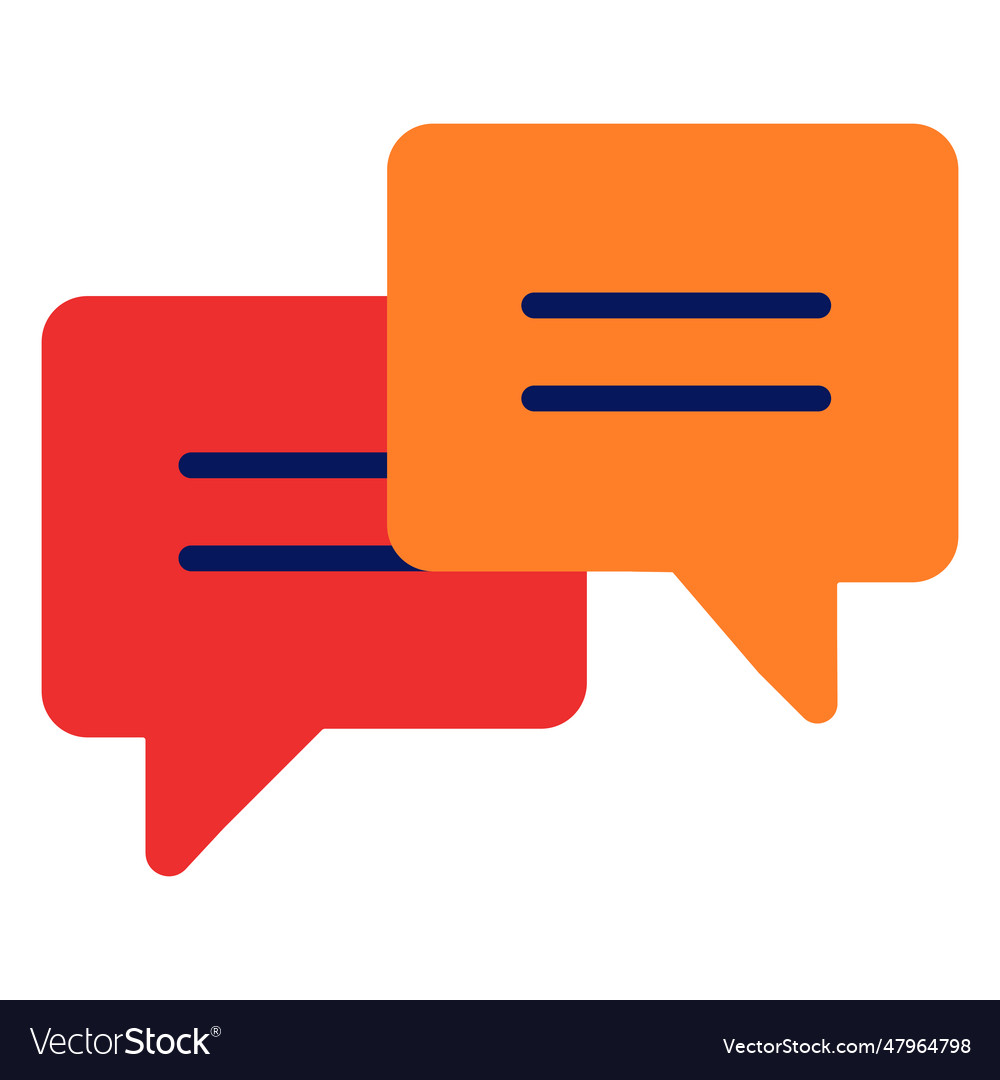 Chat bubbles icon chat bubbles Royalty Free Vector Image