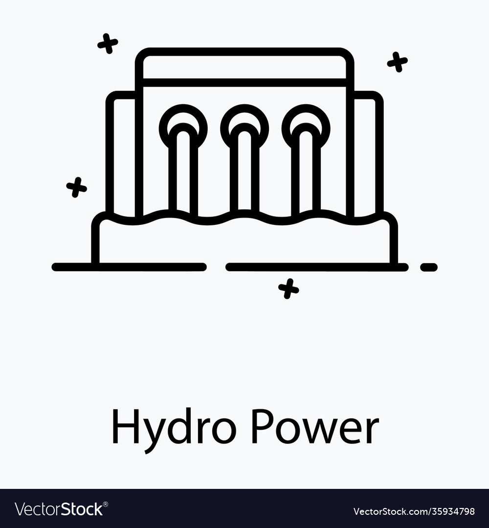 Hydropower Royalty Free Vector Image - VectorStock