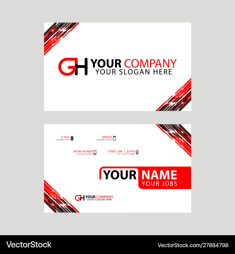 Modern simple horizontal design business cards Vector Image