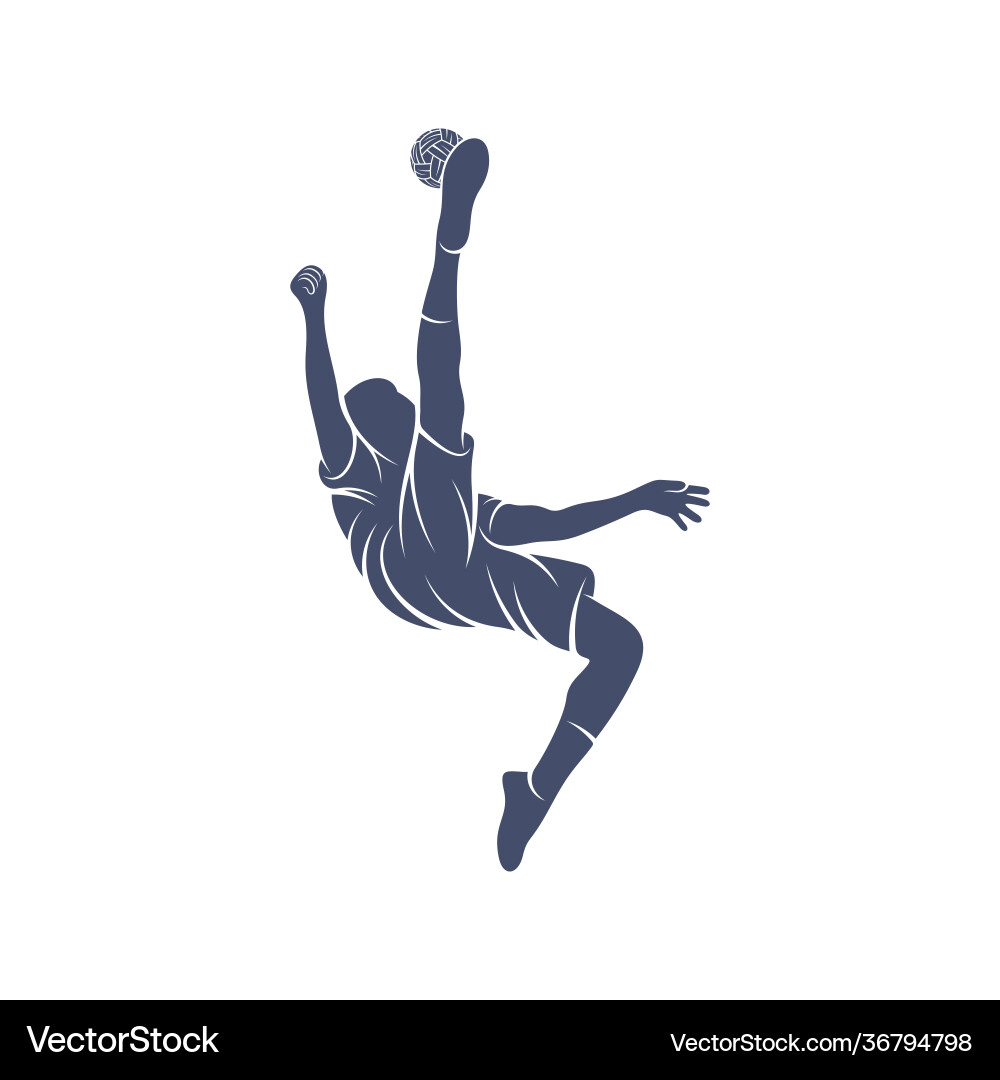 Player takraw soccer design creative takraw Vector Image