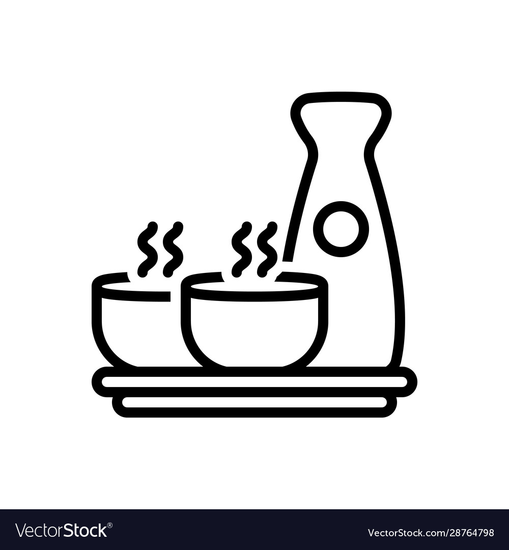 Sake Royalty Free Vector Image - VectorStock