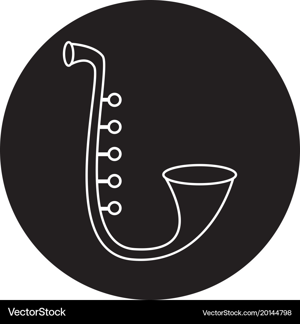 Saxophone Royalty Free Vector Image - VectorStock