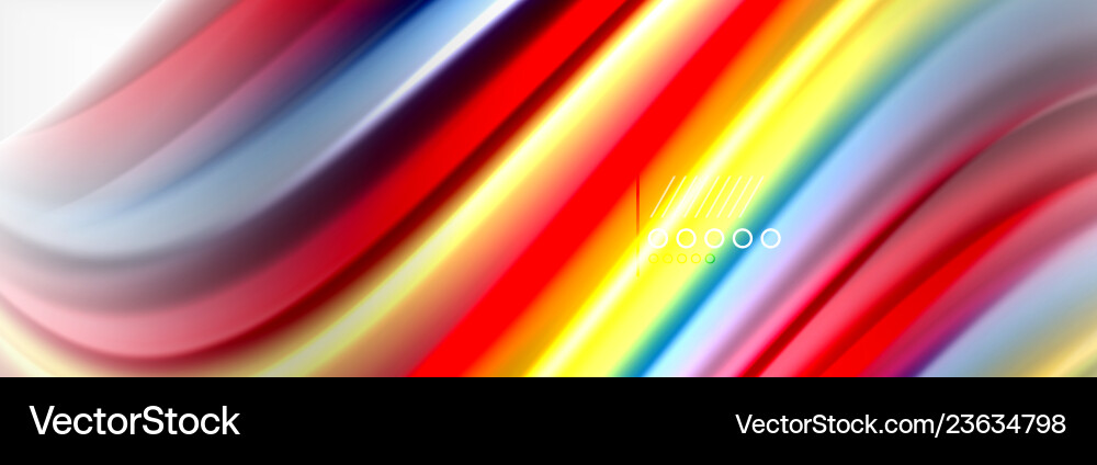 Smooth liquid blur wave background color flow Vector Image