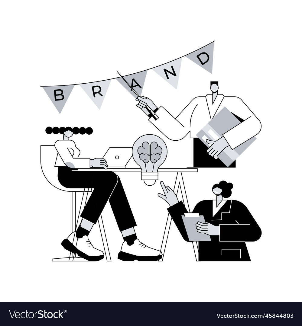 Branded Workshop Abstract Concept Royalty Free Vector Image