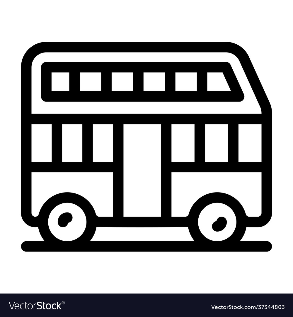 Double decker Royalty Free Vector Image - VectorStock