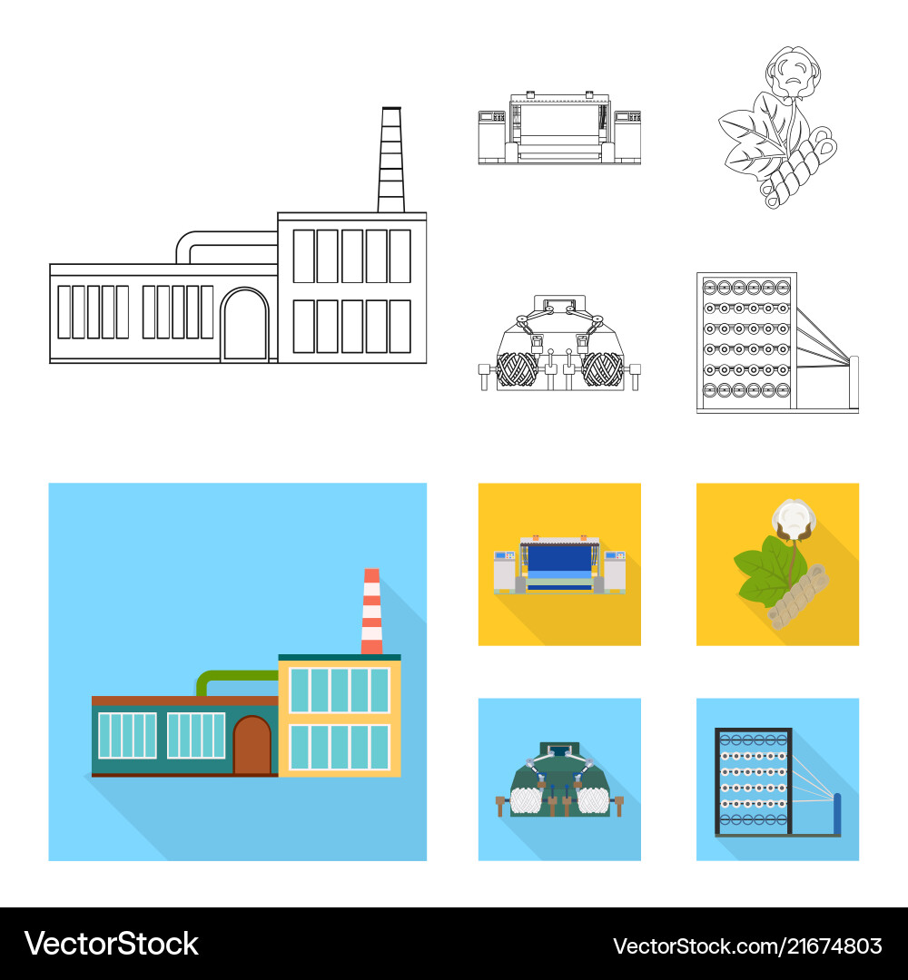 Factory enterprise buildings and other web icon Vector Image