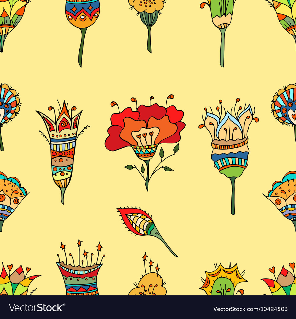 Flower patterned background Royalty Free Vector Image