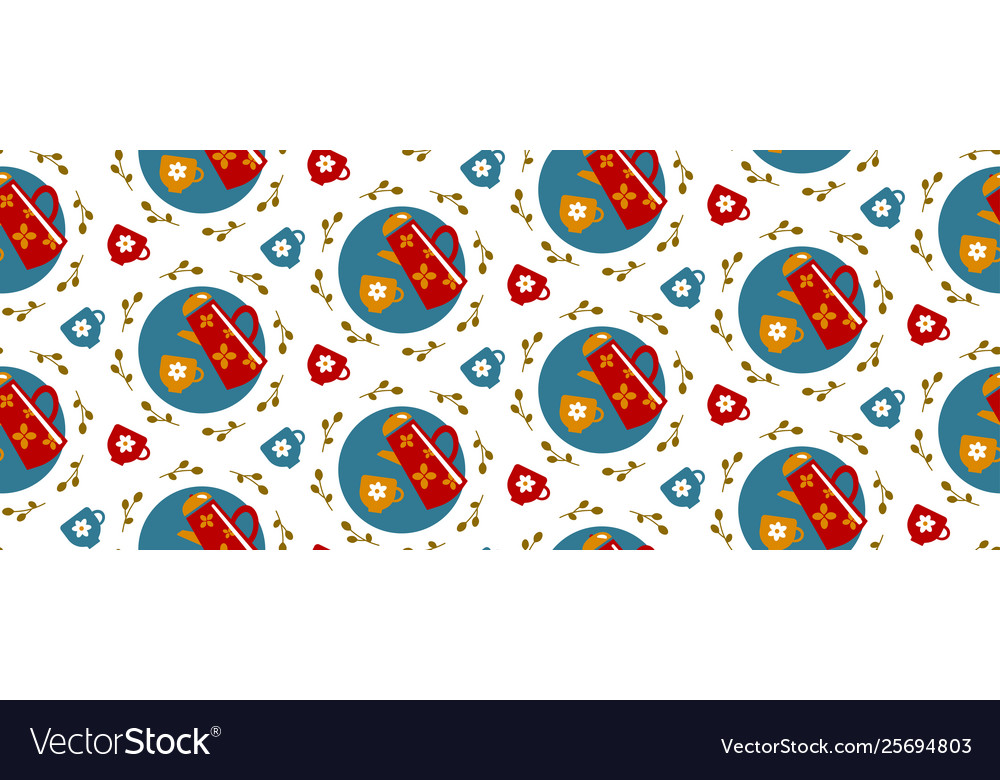 Kitchen seamless pattern decorative design Vector Image