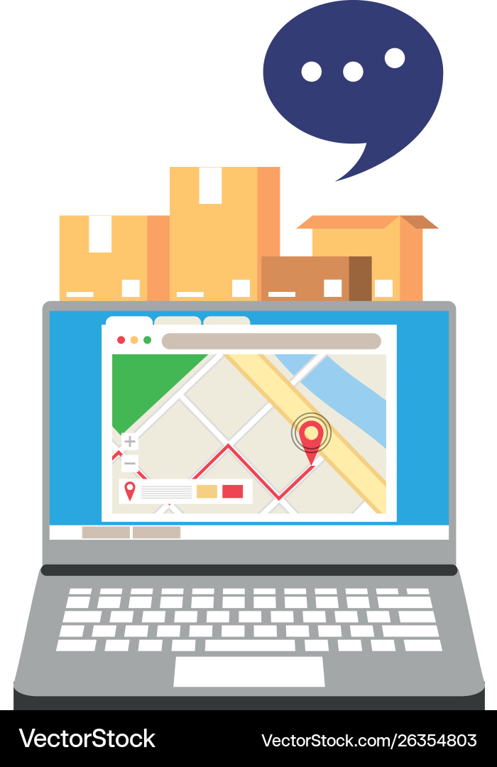 Logistic and delivery shipping cartoon Royalty Free Vector