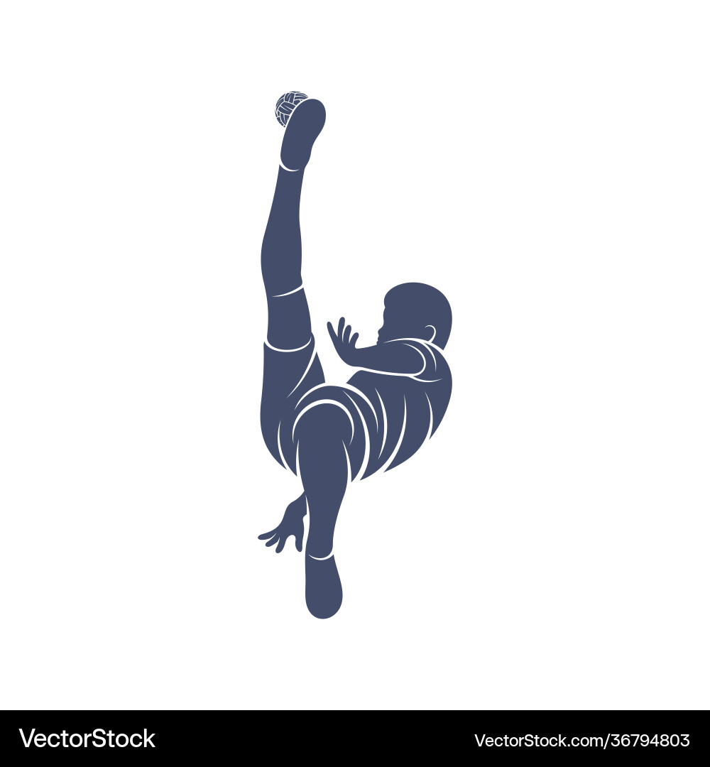 Player takraw soccer design creative takraw Vector Image