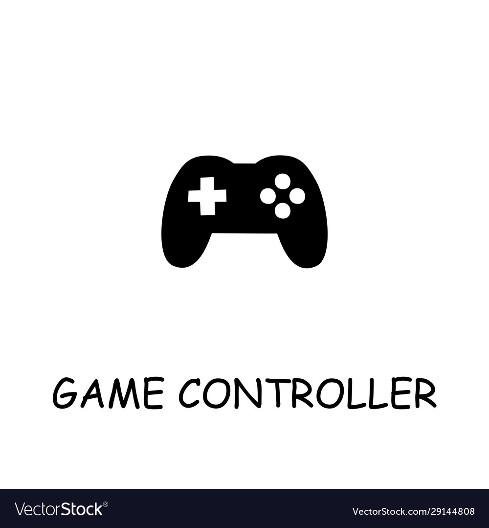 Game controller flat icon Royalty Free Vector Image