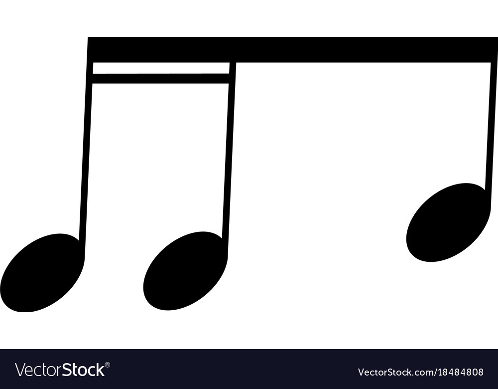 Isolated musical note Royalty Free Vector Image