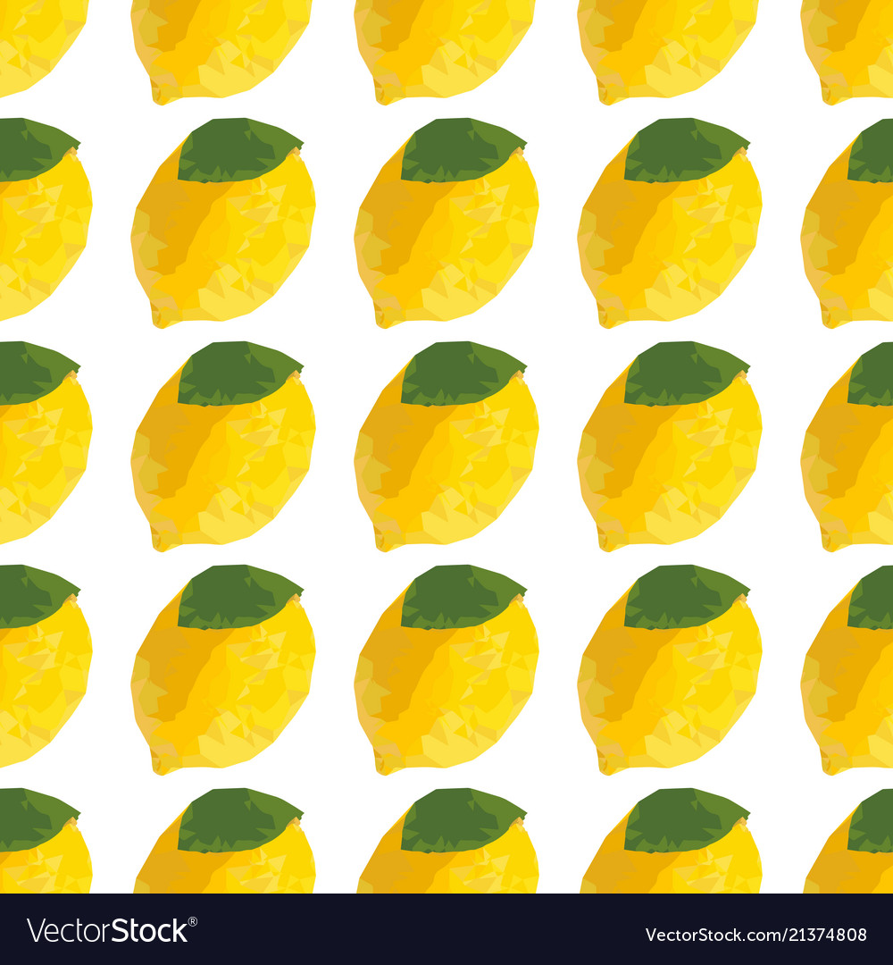 Lemon seamless pattern Royalty Free Vector Image