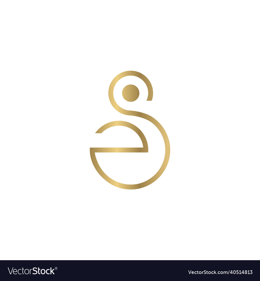 Alphabet initials logo sz zs z and s Royalty Free Vector