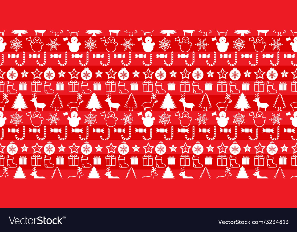 Christmas seamless pattern Royalty Free Vector Image