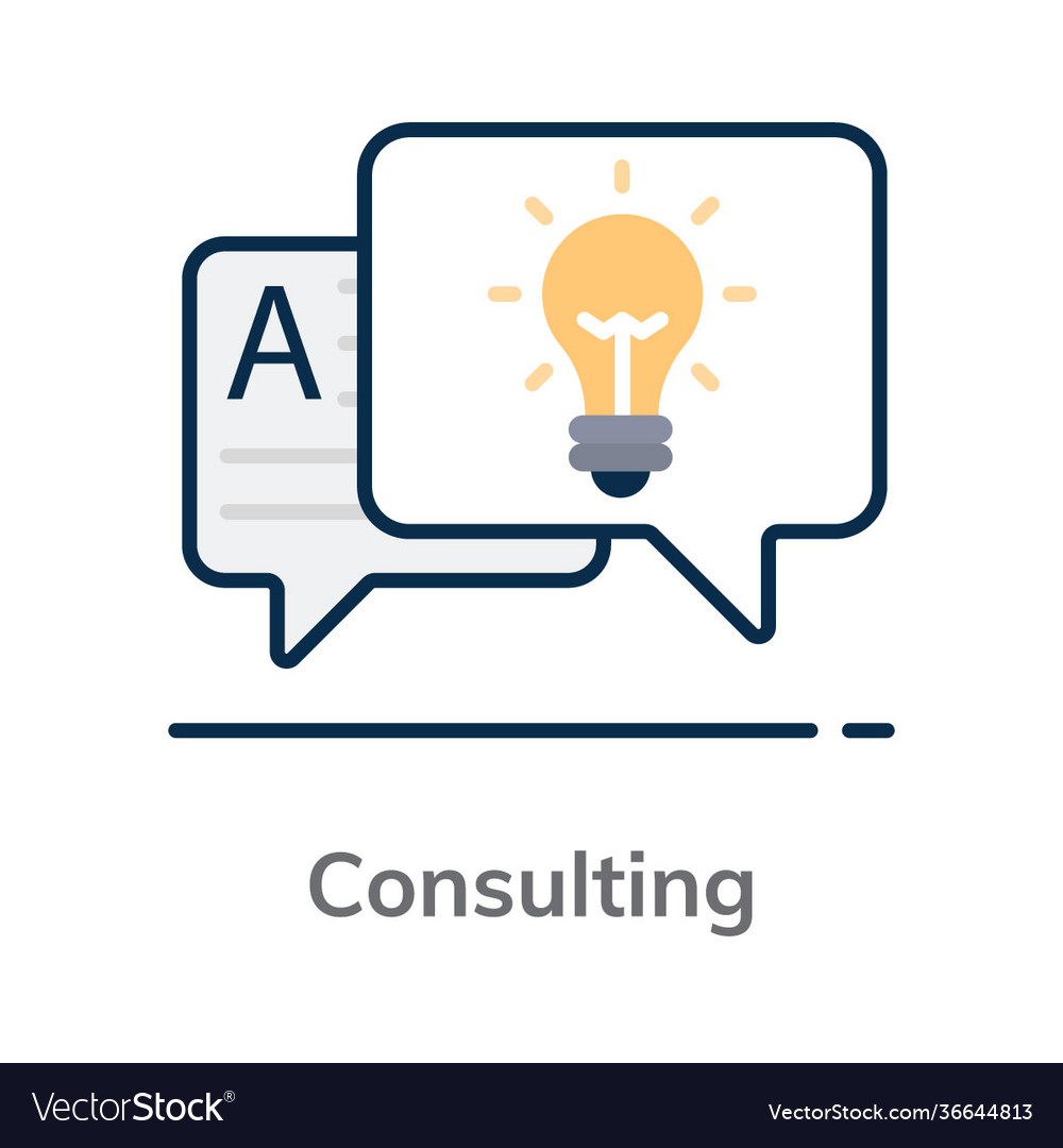 Consulting Royalty Free Vector Image - VectorStock