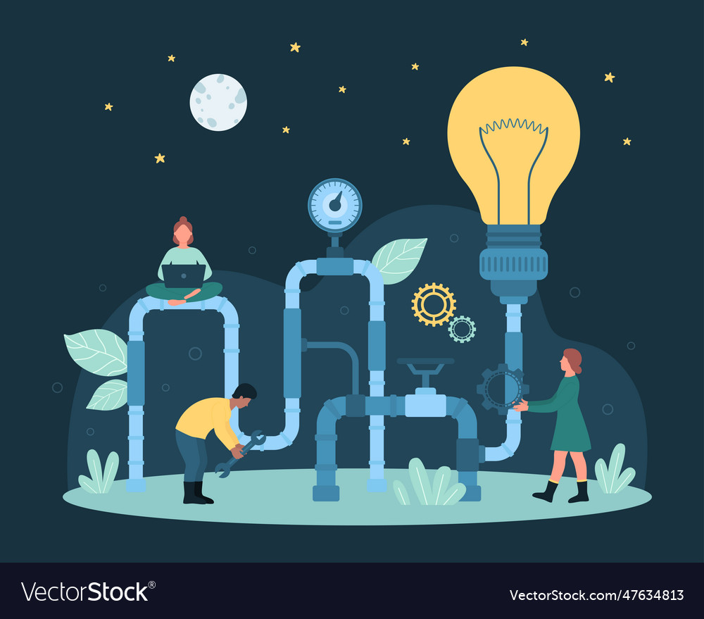 Creative project generation process idea Vector Image