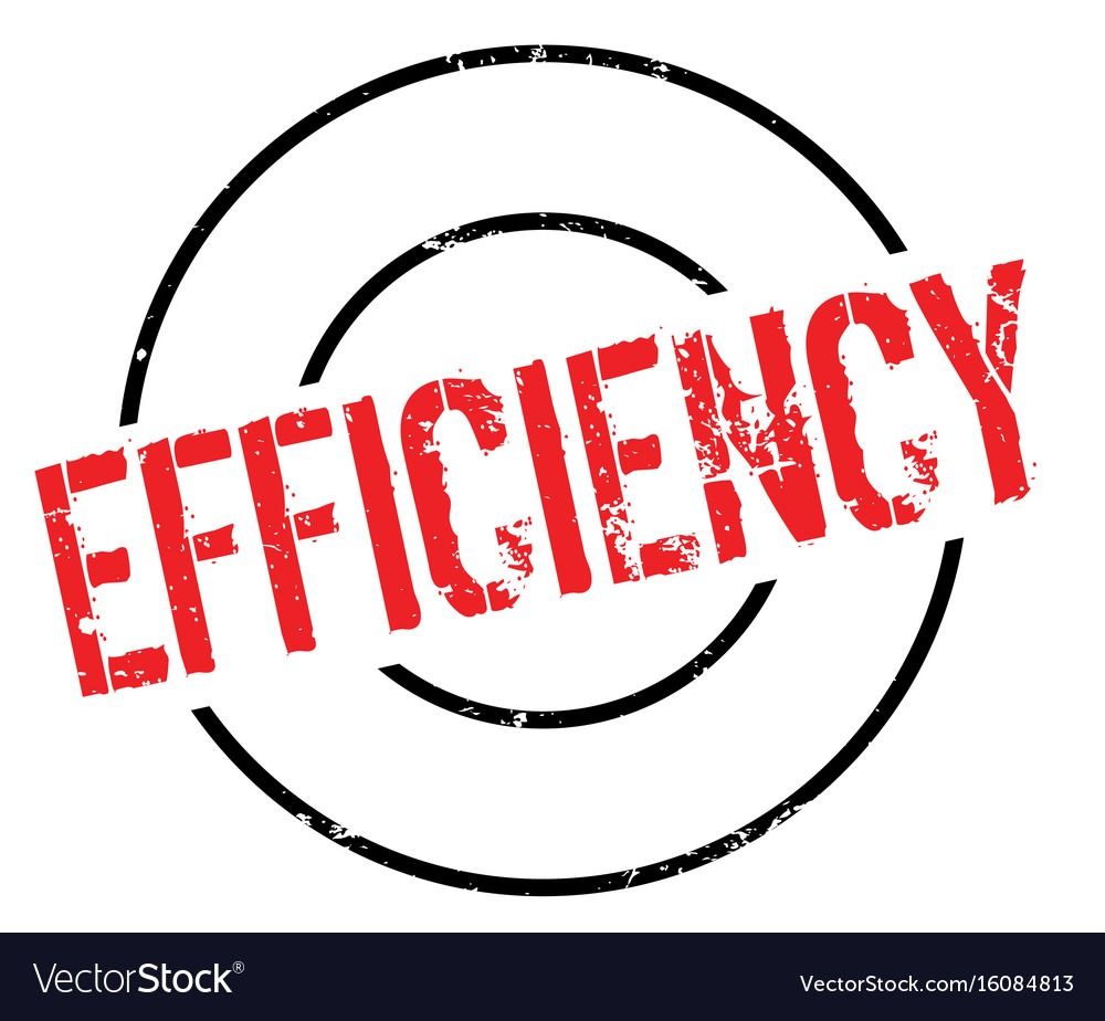 Efficiency rubber stamp Royalty Free Vector Image