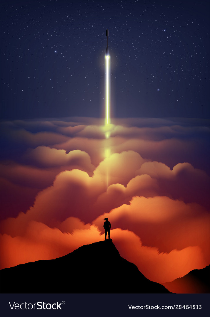 Escape gravity Royalty Free Vector Image - VectorStock