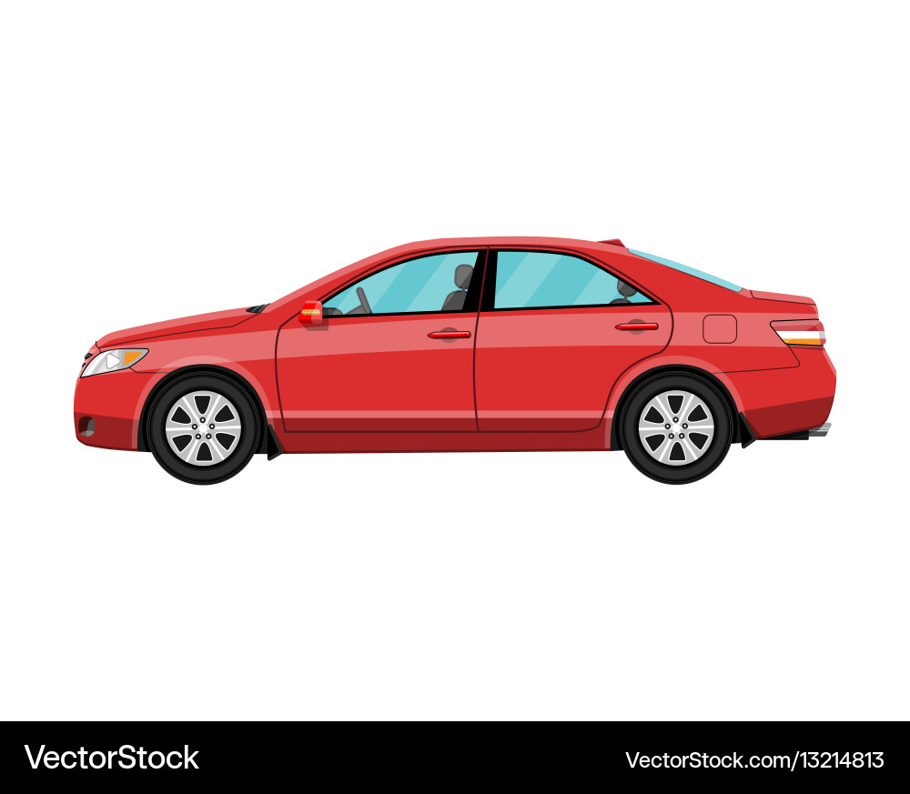 High detailed car isolated on white Royalty Free Vector