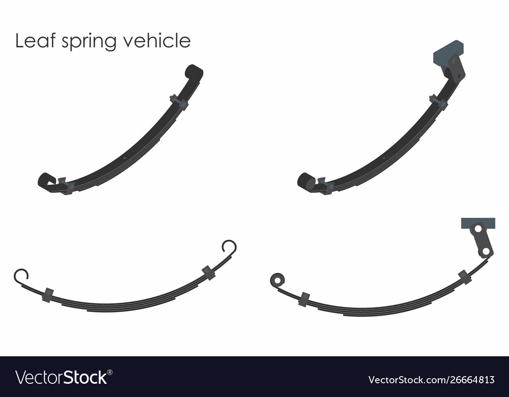 Leaf spring vehicle Royalty Free Vector Image - VectorStock