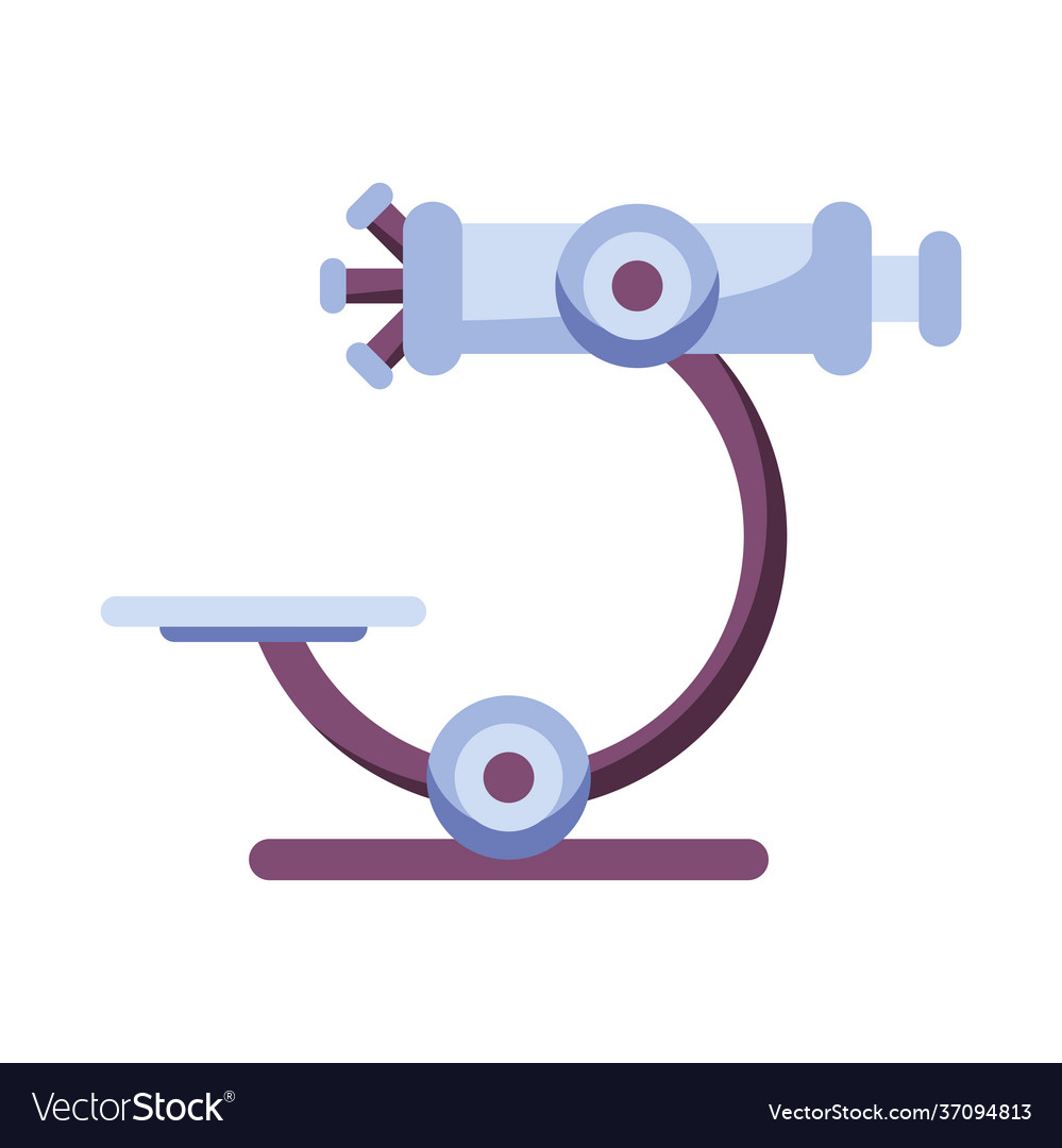 Microscope laboratory tool Royalty Free Vector Image