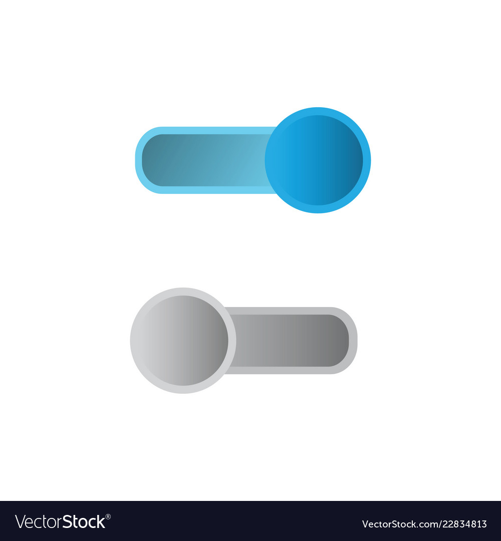 Modern switch tick element design Royalty Free Vector Image
