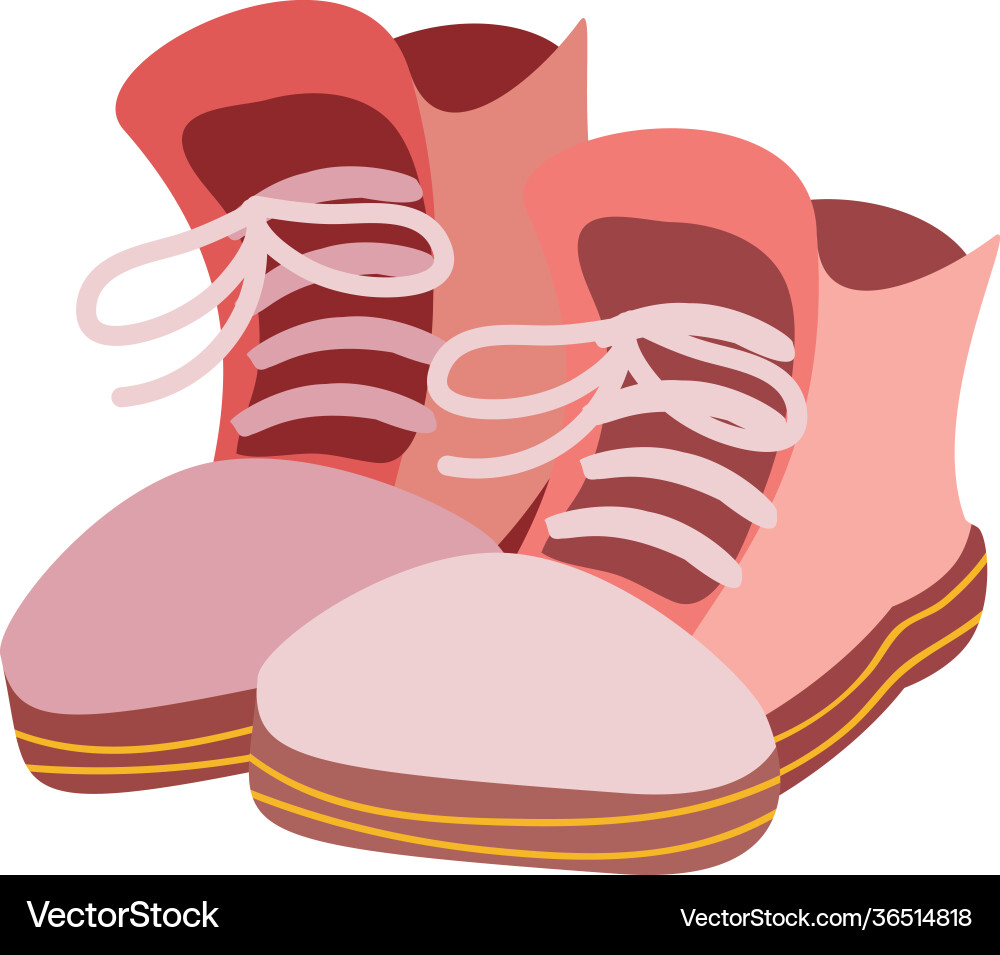 Boots footwear cartoon Royalty Free Vector Image