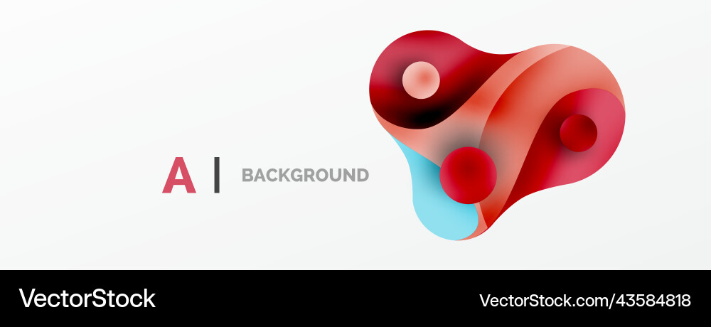 Flowing geometric shapes minimalist abstract Vector Image