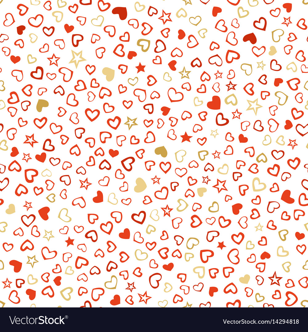 Seamless romantic pattern Royalty Free Vector Image