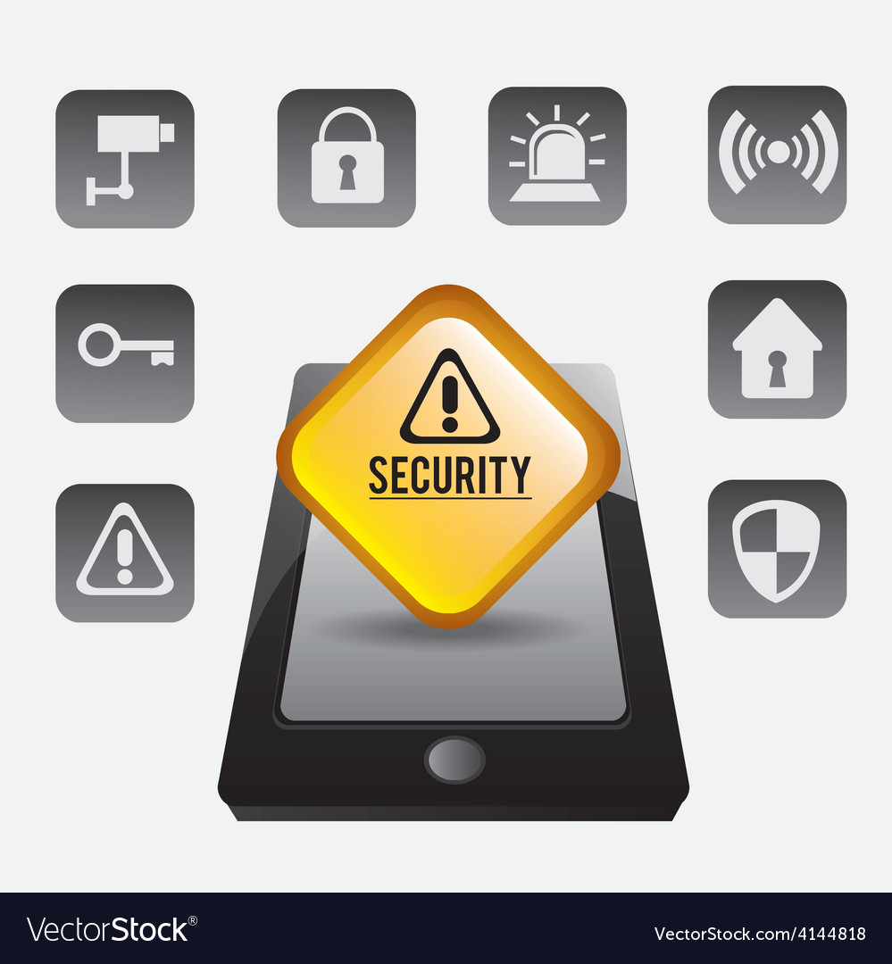 Security design Royalty Free Vector Image - VectorStock