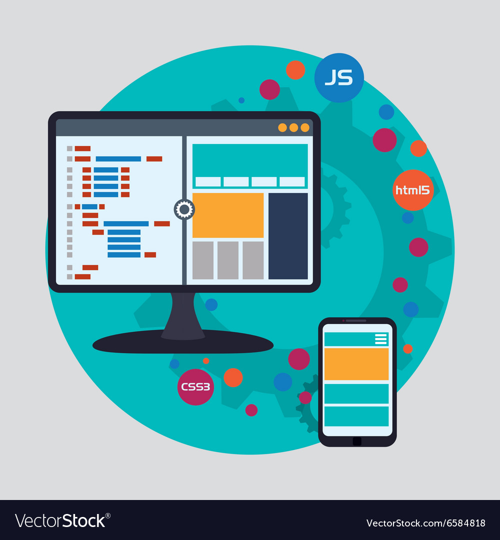 Web site design Royalty Free Vector Image - VectorStock