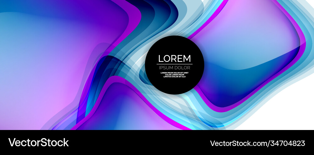 Circles and bubbles abstract background fluid Vector Image