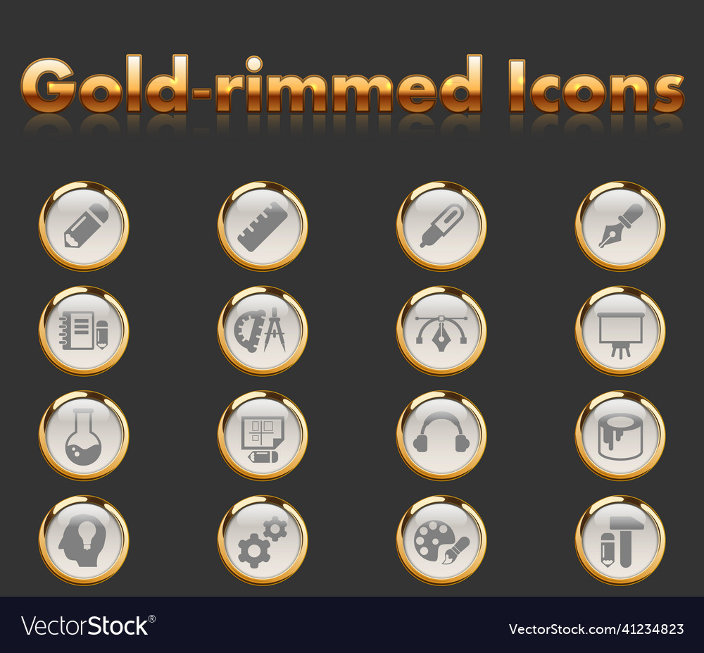 Creative process icon set Royalty Free Vector Image