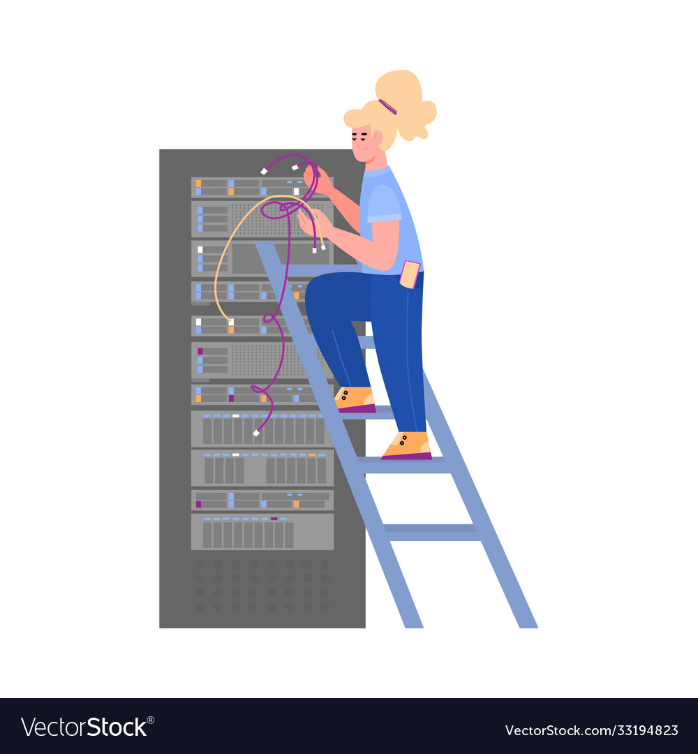 Flat isolated system Royalty Free Vector Image