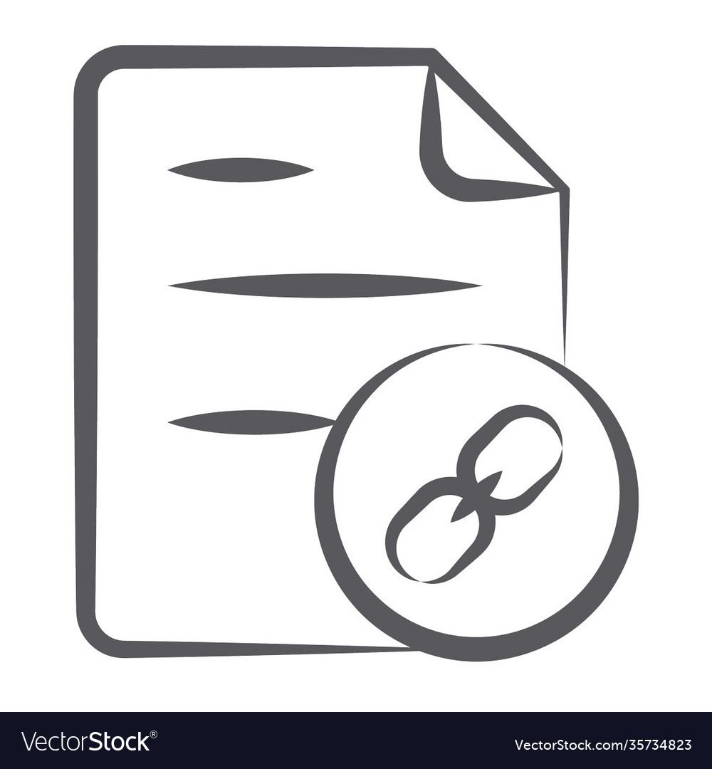 Link file Royalty Free Vector Image - VectorStock