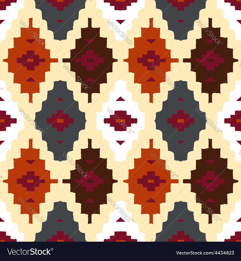 Native american geometric pattern Royalty Free Vector Image