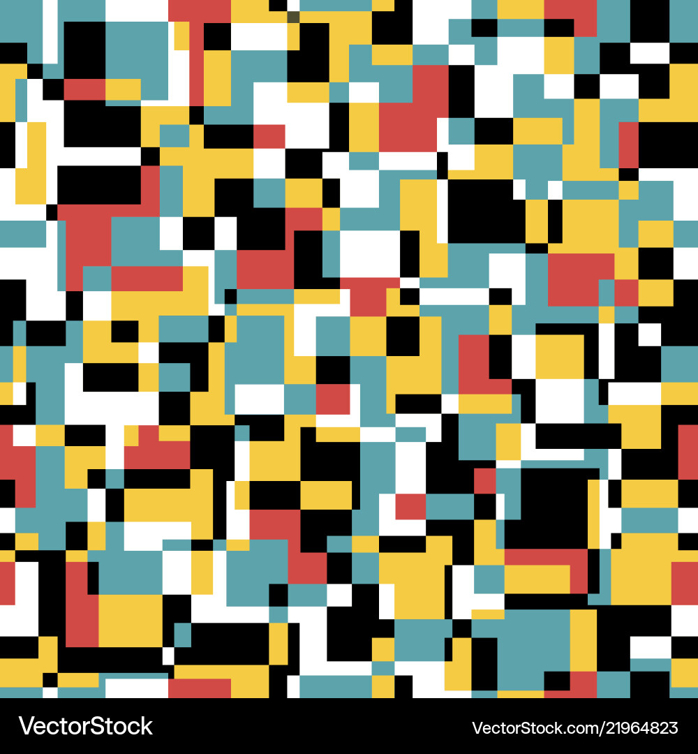 Seamless noisy pattern in retro colors art Vector Image