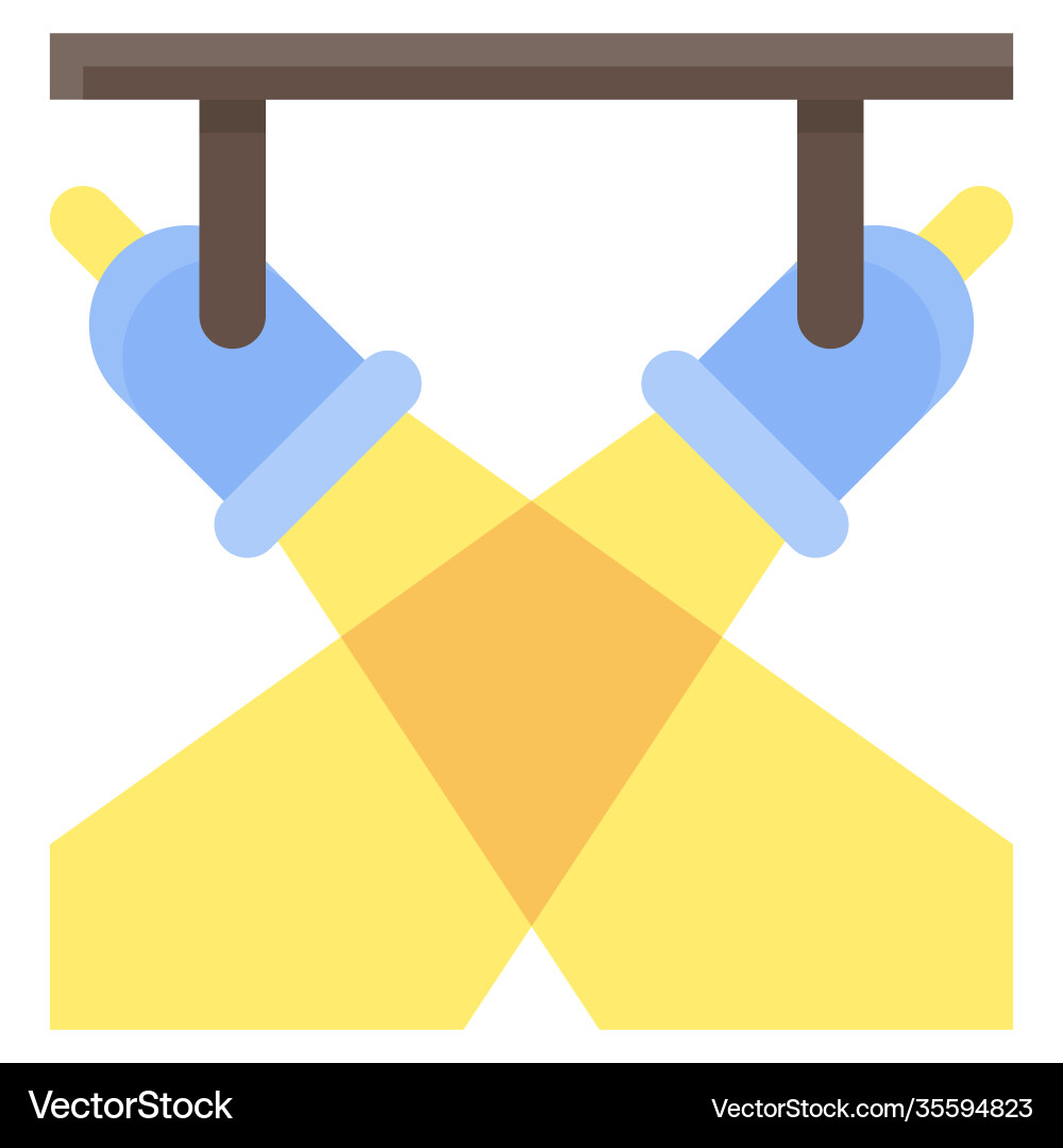 Spotlight icon birthday party related Royalty Free Vector