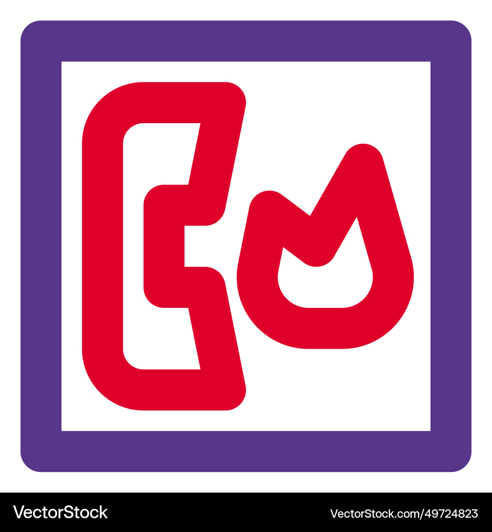 Usage of fire phone by emergency squad Royalty Free Vector