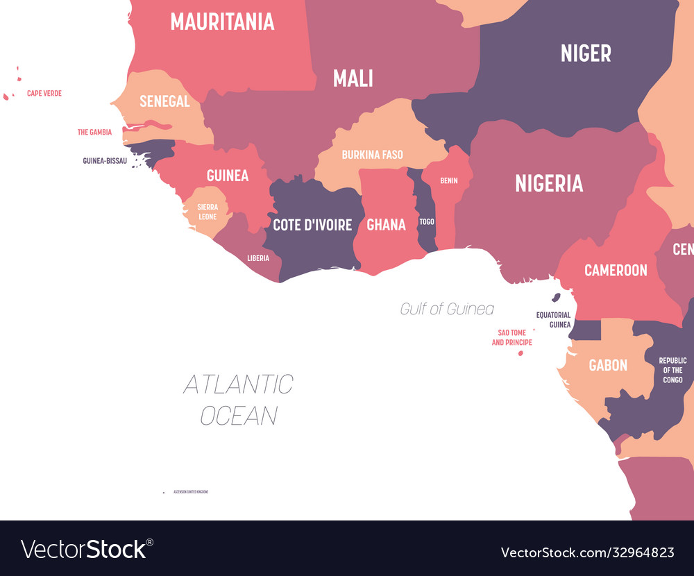 map western africa