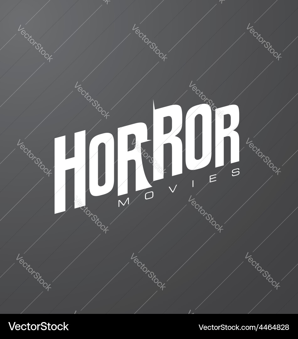 Creative and unique typography for horror movies Vector Image