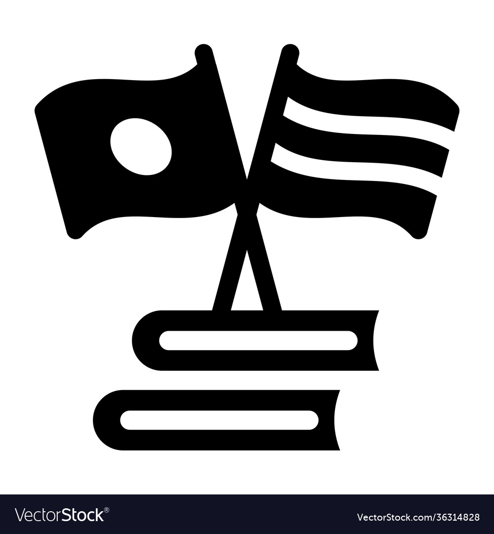 Cross flags Royalty Free Vector Image - VectorStock